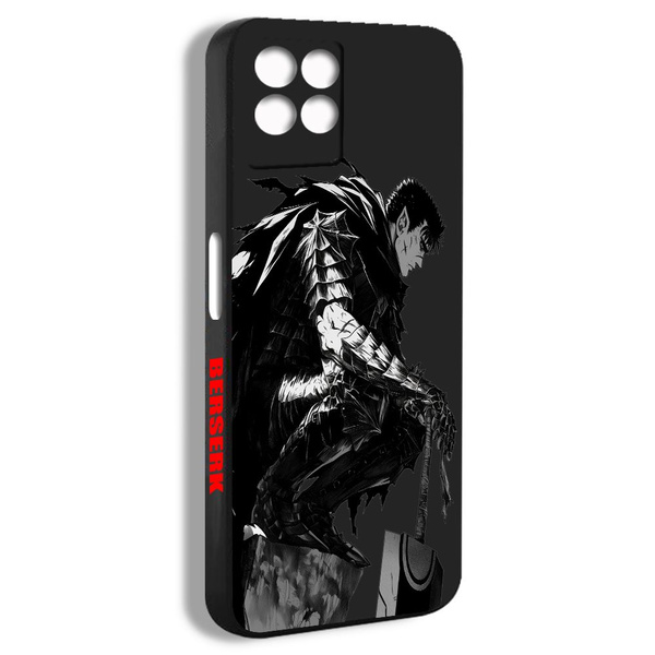 чехол для Реалми Realme 8i Берсерк Гатс броня Рисунок manga черное и ...