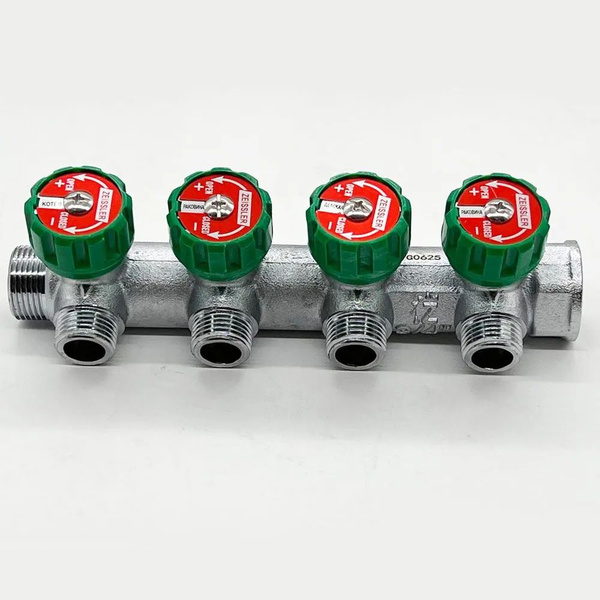 Коллектор для водоснабжения Tim - Zeissler 3/4"х1/2" на 4 вых (1шт) купить на OZON по низкой ...