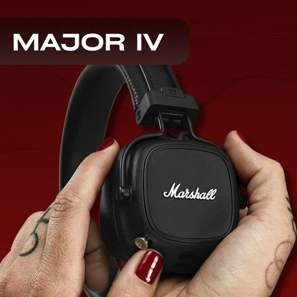 Беспроводные наушники Marshall Major IV ,черный купить на OZON по ...