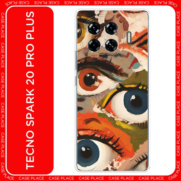 Силиконовый чехол на Tecno Spark 20 Pro Plus Текно Спарк 20 Про Плюс Прозрение купить с