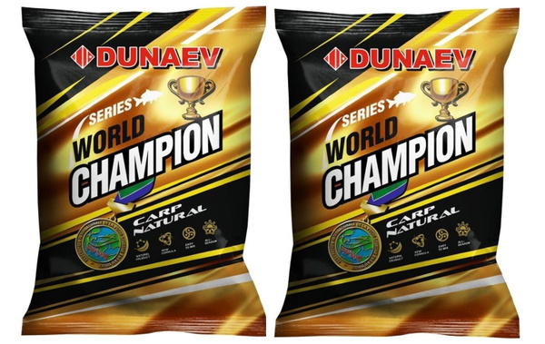Прикормка Дунаев "DUNAEV-WORLD CHAMPION" 1кг Carp Natural 2шт купить на OZON по низкой цене ...