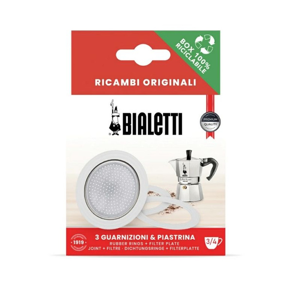 Уплотнитель для алюминиевой гейзерной кофеварки Bialetti 3/4 порции - купить с доставкой по ...