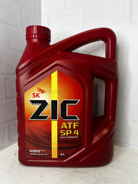 Масло трансмиссионное ZIC ATF SP 4 Синтетическое 4 л - купить по выгодной цене в интернет ...