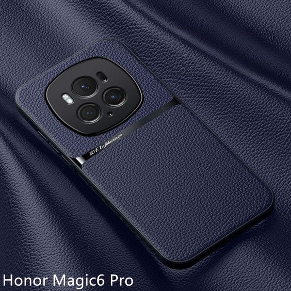Текстура Кожа чехол для Honor Magic 6 Pro / Magic6 Pro Магнитное ...