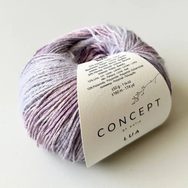 Katia Concept LUA - 1 моток: 50г/160м. 52% хлопок, 26% вискоза, 12% лён,10% полиамид. купить на ...