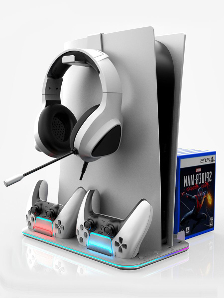 Подставка для PlayStation 5 FAT и SLIM c охлаждением и подсветкой PS5 ...