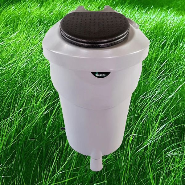 Компостный туалет Rostok 230 литров, серый (204.0000.803.000) - купить ...