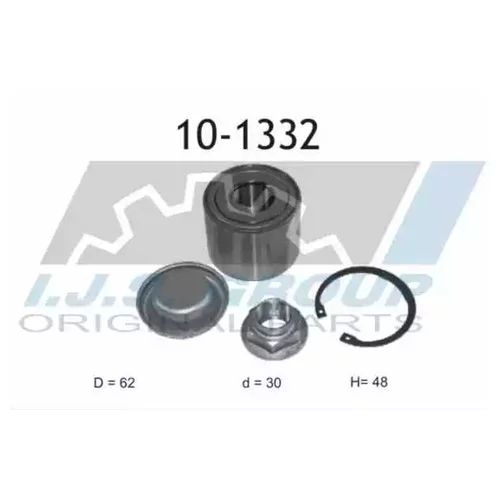 101332 I.J.S. GROUP Подшипник ступицы, комплект - купить по доступным ...