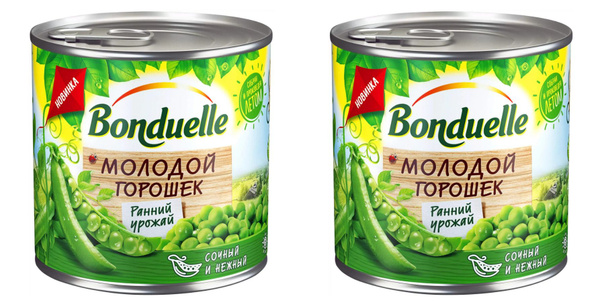 Bonduelle Молодой Горошек нежный, 425 мл, 2 шт - купить с доставкой по выгодным ценам в интернет ...