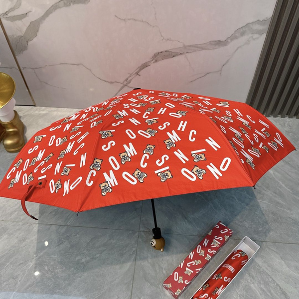 Зонт Moschino, Полный автомат, 2 сложения, красный купить по низкой ...