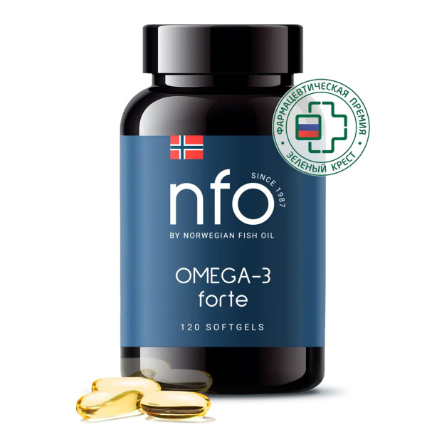 Омега-3 Форте для детей и взрослых (NFO Норвегия), 120 капсул по 1384 мг - купить с доставкой по ...