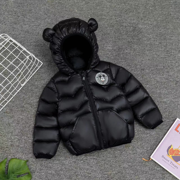 Куртка Девочки THANHDAT черный Полиэстер, размер 104 Длинный Демисезон оверсайз Синтепон Россия ...