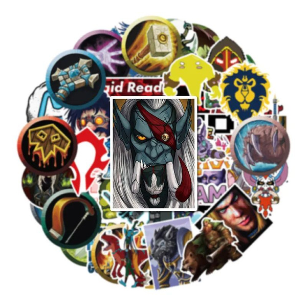 World of Warcraft наклейки 50 шт. / World of Warcraft stickers 50pcs ...