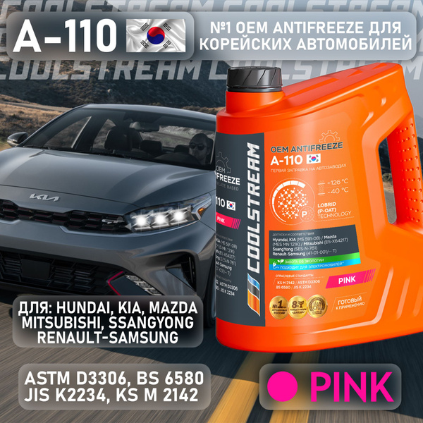 Антифриз CoolStream A-110 Pink, 5 л купить на OZON по низкой цене ...