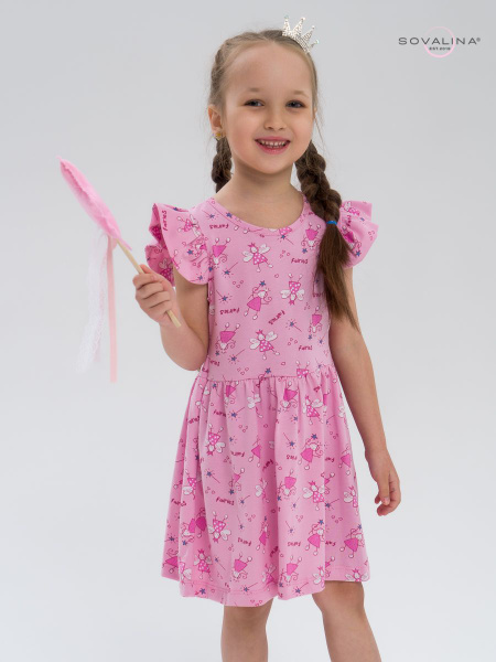 Платье Девочки SOVAlina розовый, нежный розовый Вечерний/праздничный ...