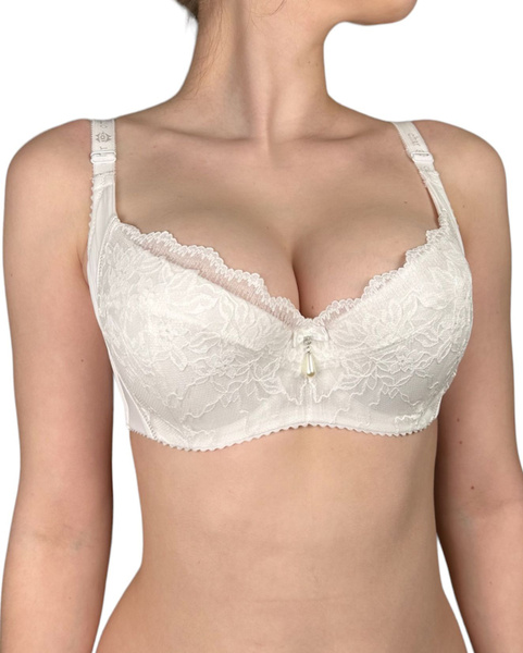 Бюстгальтер Женский VE.NU.S, размер 85D белый Вечерний/праздничный Китай Крючки Цветочный купить ...