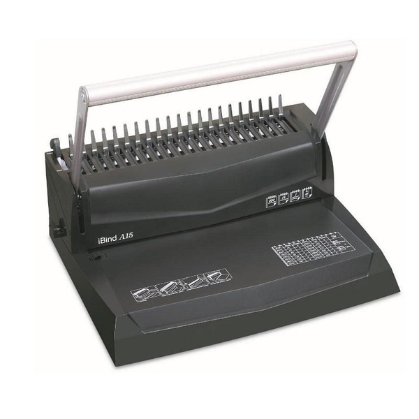 Брошюровщик Gladwork iBind A15, А4, 15 листов/450 листов, пластиковая ...