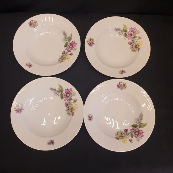 Тарелка глубокая с цветочным узором, фарфор Thun. Чехословакия. Цена за 1 шт купить по низким ...