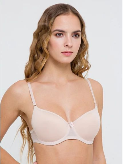 Бюстгальтер Женский LENGY, размер 85C серебристый пион Полиамид, Полиэстер Повседневный Россия ...