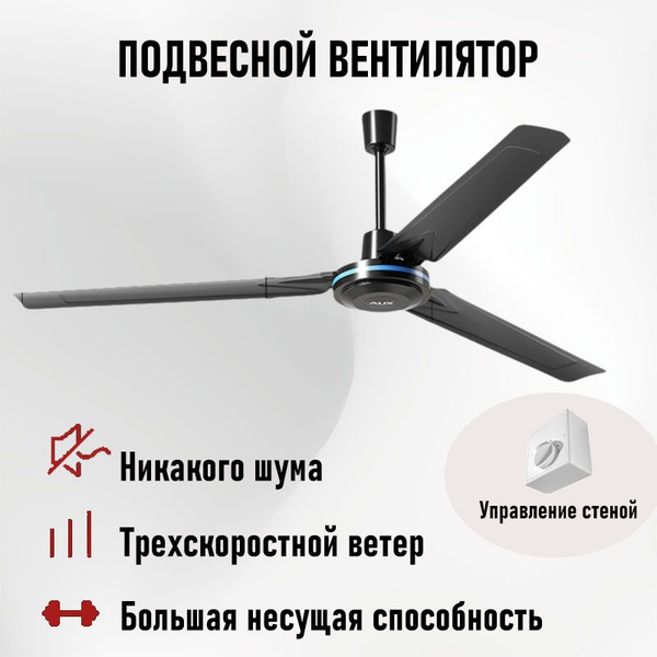 Бытовой подвесной вентилятор для гостиной-столовой, настенный ...