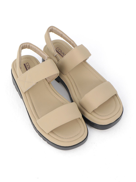 Босоножки Женский Covani Без каблука Натуральная кожа, размер 39 Толстая подошва, Низкая модель ...