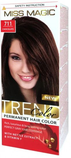 Miss Magic Краска для волос Trend Color, тон 711 Шоколад, 90 мл - купить с доставкой по выгодным ...