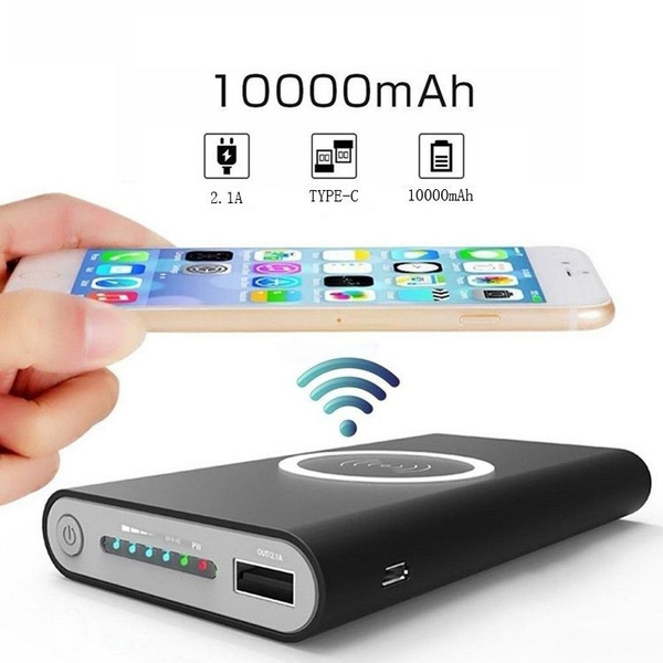 Внешний аккумулятор (Power Bank) KEWEISI Повербанк с беспроводной ...
