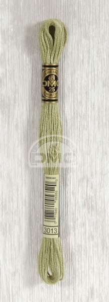 Мулине DMC (Франция), артикул 117, 100% хлопок, цвет 3013 Хаки, 1шт ...