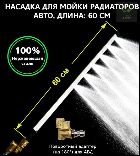 Насадка для мойки радиатора автомобиля (60см) - купить в интернет ...