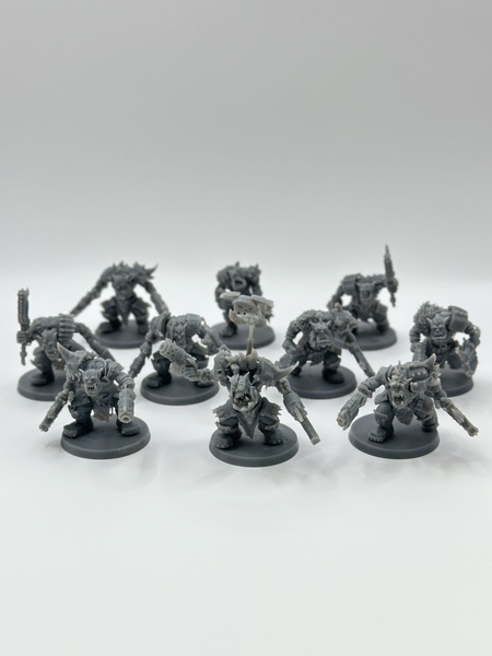 Набор Миниатюр "Orks: Beast Snagga Boyz" Warhammer 40k Ork,НРИ. 10 ...