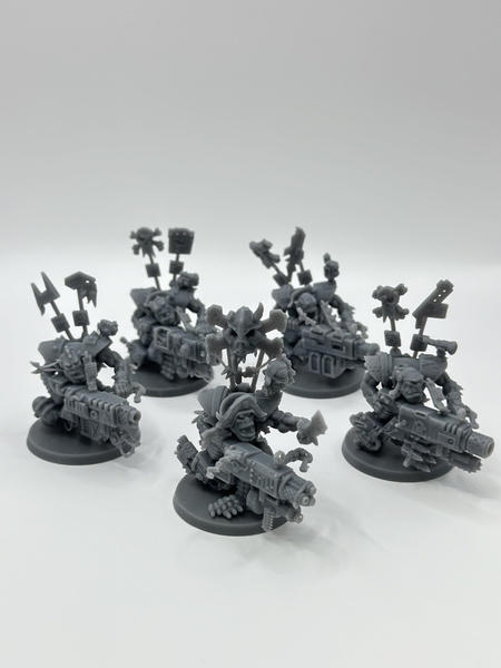 Набор Миниатюр "Orks: Flash Gitz Warhammer 40k Ork,НРИ. 5 штук ...