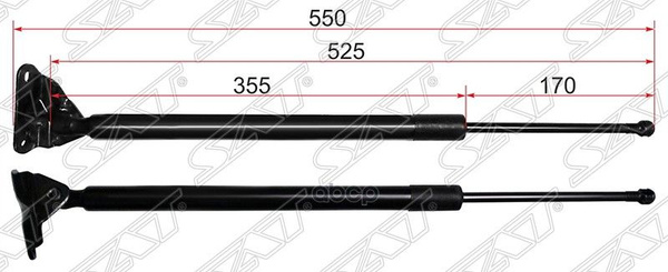 Амортизатор Крышки Багажника Toyota Rav4 ##A4# Rh 13- Sat арт. ST-68950 ...