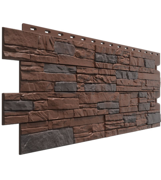 Фасадные панели Docke Stein Темный орех 1098х400мм, 0,44м2/шт 10 уп - 100 шт купить на OZON по ...