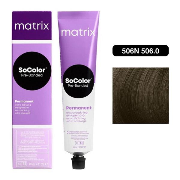 Краска для волос Matrix 506N (506.0), SoColor Pre-Bonded с бондером ...