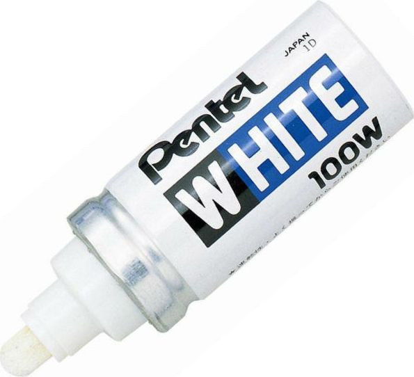 Маркер промышленный, для маркировки, нестираемый Pentel, белый, толщина ...