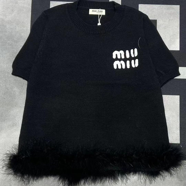 Футболка Miu Miu размер 44 цвет черный купить по выгодной цене в