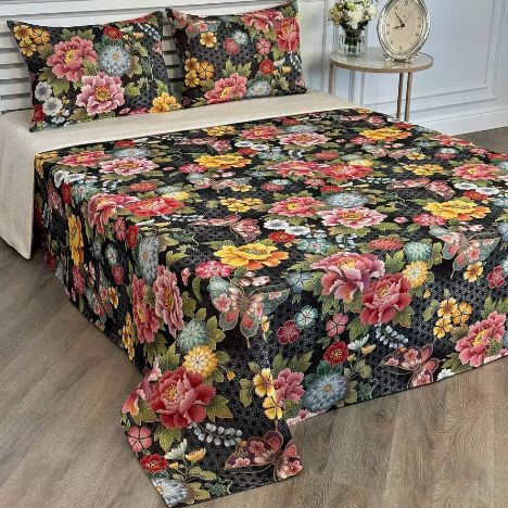 Покрывало GOBIHOME BASIC Цветы 250x 275 см - купить по выгодным ценам в интернет-магазине OZON ...