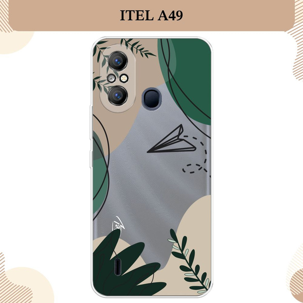 Силиконовый чехол на Itel A49 / Ител А49, Secret Garden, прозрачный ...