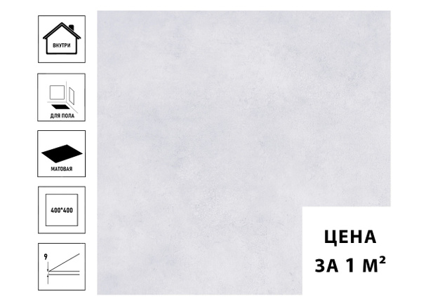Плитка керамическая Culto 3418174 40 см x 40 см, серый - купить плитку ...