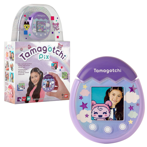 виртуальный питомец Bandai Tamagotchi Pix Sky, Фиолетовый - купить с ...