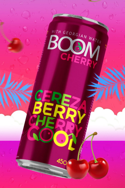 Энергетический напиток Boom Cherry 450 мл. по 6 шт. - купить с ...