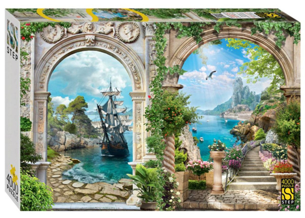 Пазл Step puzzle 4000 деталей "Две арки у моря " купить на OZON по ...