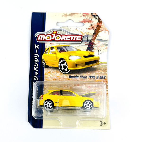Машинка Majorette 1/64 Japan Series Honda Civic TYPE R EK9 Yellow Die ...