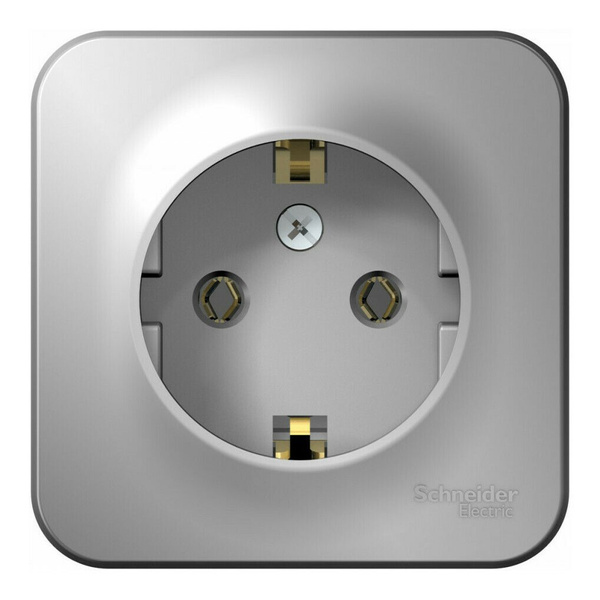 Наружная розетка Schneider Electric BLANCA, Алюминий, с заземлением ...