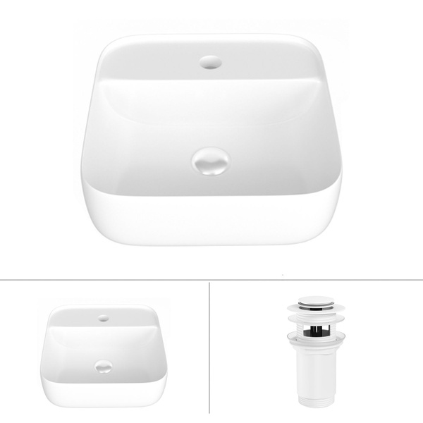 Накладная раковина для ванной Helmken 46839010 комплект 2 в 1: раковина на столешницу ...