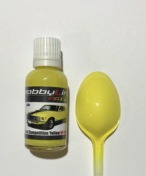 Краска лаковая HobbyLink HP-4606 Ford Competition Yellow - купить с ...