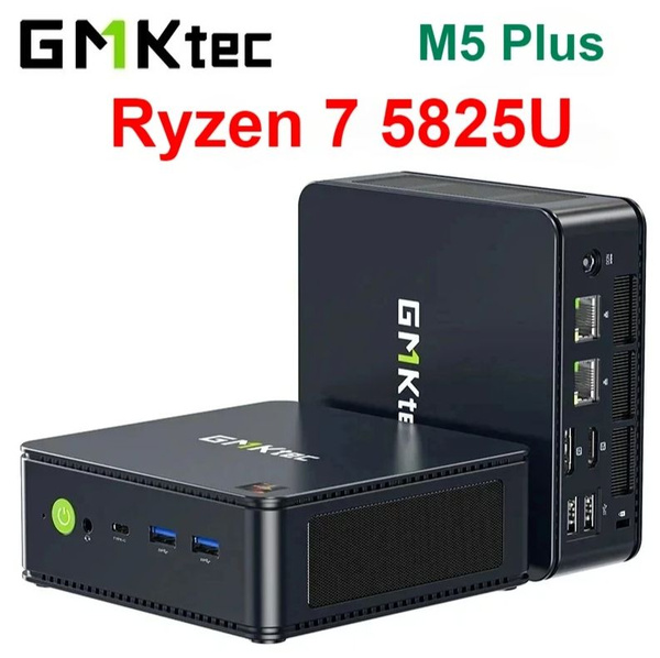 GMKtec Мини-ПК Nucbox M5 Plus 8C/16T,USB3.2*2+HDMI+DP+USB C WiFi 6E, BT ...