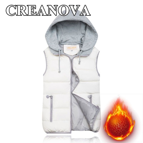 Жилет утепленный Женский CREANOVA белый, размер 50 Breathable Молния Китай Альпинизм, Бадминтон ...