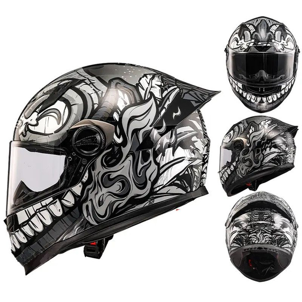 LS2 HELMETS Мотошлем, цвет: серый, размер: XXL купить на OZON по низкой ...