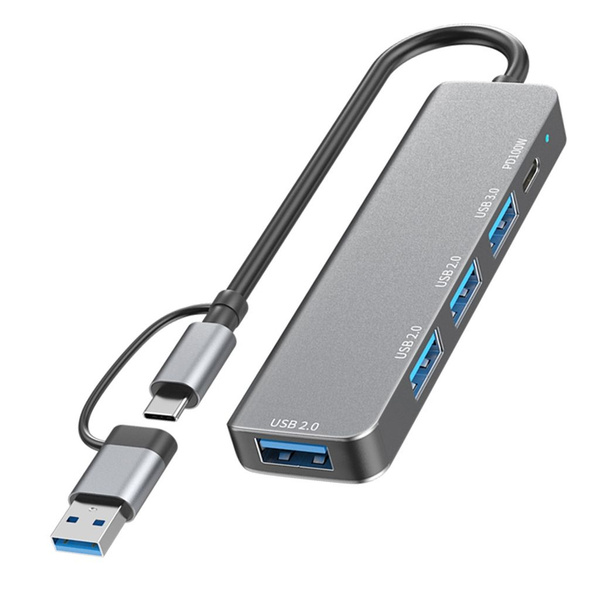 Адаптер USB C, многопортовая док-станция с расширением USB3.0 PD100W ...